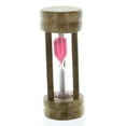 3 Minute Hourglass Wood Glass Sand Timer For Kitchen eggs and timeouts ...
