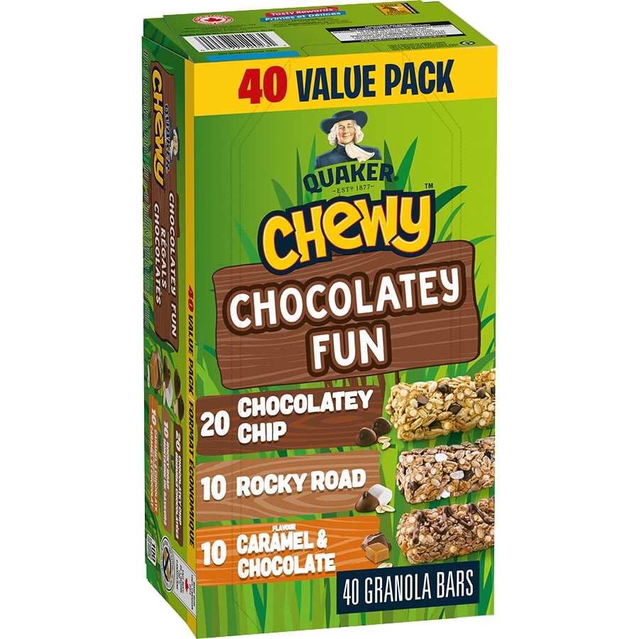 Click here for Quaker Chewy Chocolatey Fun Granola Bars 40 Oz prices