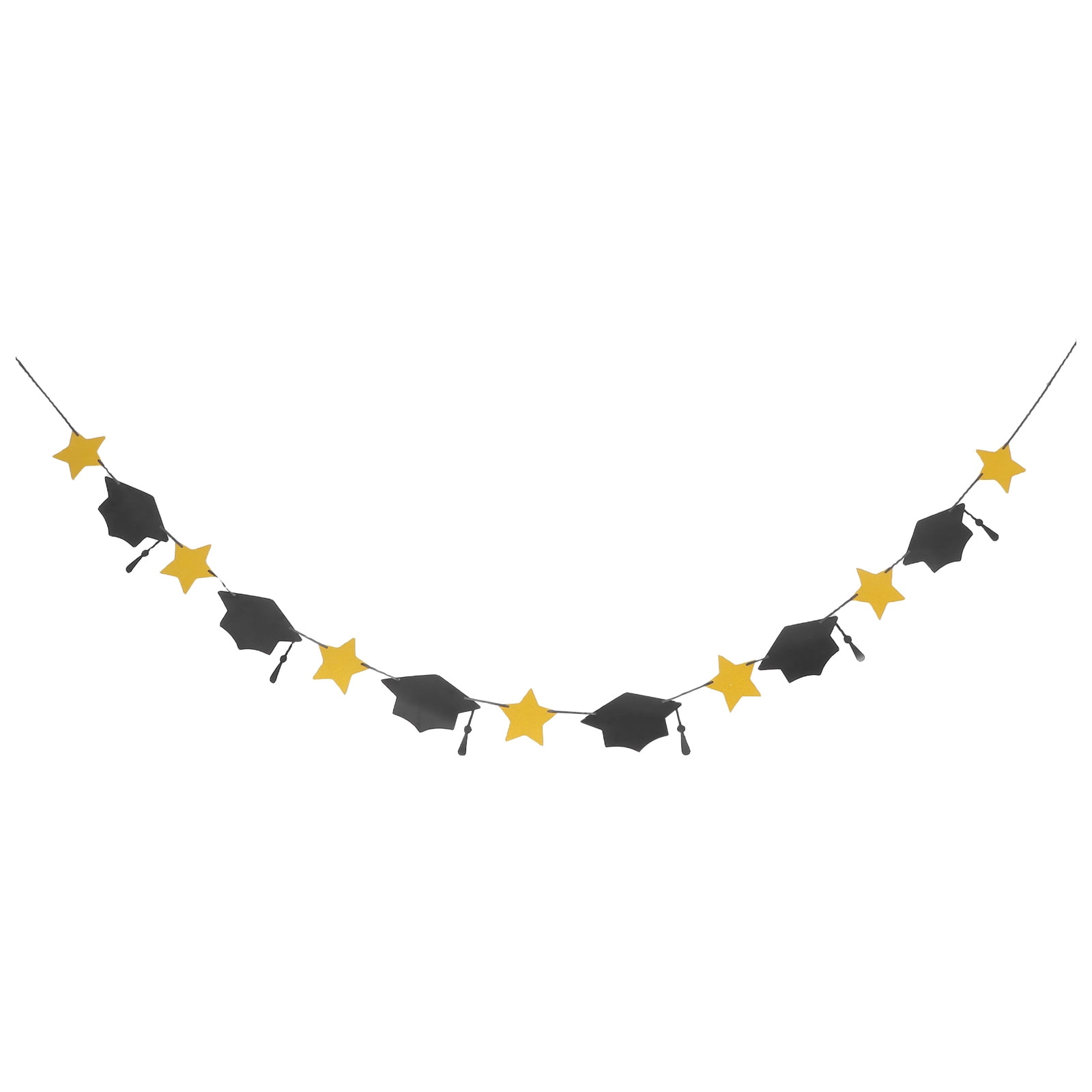 KAKOWELY Guirnalda de birrete de graduación con estrellas, banderines ...