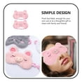 2 Pcs Mask Masks Plush Eye Eyepatch Sleeping Light Blocking Baby ...