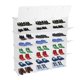 Ktaxon 12 Cubes 48 Pairs Modular Plastic Shoe Cabinet Storage Boxes ...