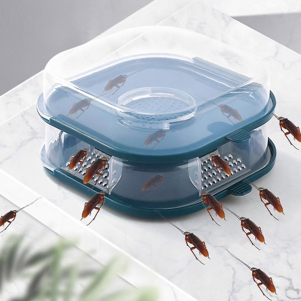 Reusable Bugs Trap Box Cockroach Trap Catching Roaches Tool Drop-proof ...