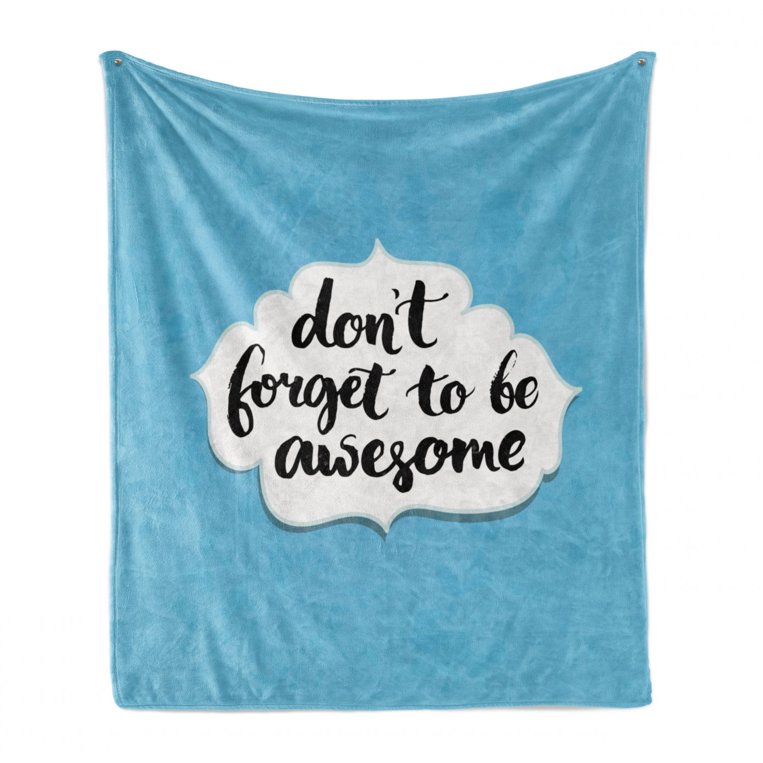 Wording Soft Flannel Fleece Throw Blanket, Inspirational Hand Writing ...