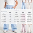 AGKIZG Elastic Waist Outdoor Functional Cargo Pants Wide Leg Casual ...