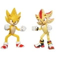 Sonic The Hedgehog Light Up Super Sonic & Super Shadow Action Figure 2 ...