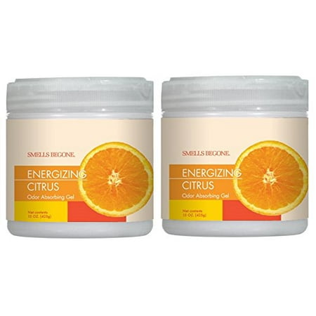 Smells Begone Air Freshener Odor Absorber Gel - Made with Essential ...