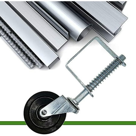 Spring Wheel-4inch Rubber Gate Wheel Heavy Duty Flat Free Suspension ...