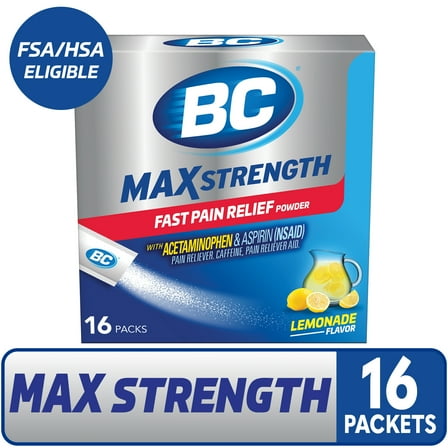 BC Powder Original Strength Pain Reliever, 24 Powder Sticks HSA/FSA ...