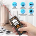 BOAYAL Portable Laser Distance Meter 262ft 1/16in Accuracy LCD Backlit ...