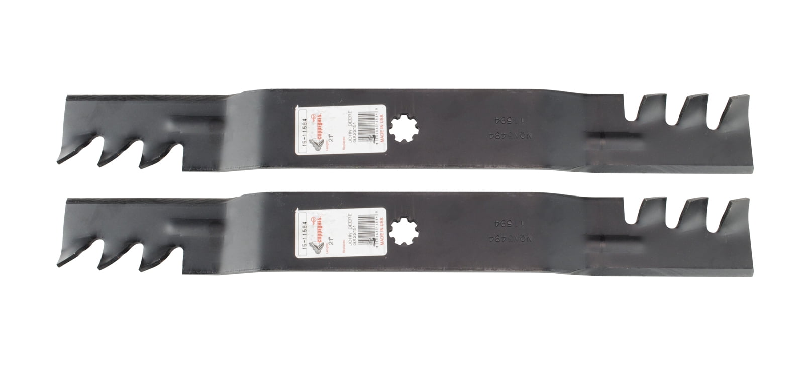 2 Rotary® 11594 Mulching Mower Blades John Deere® AM137328 AM141033 42 ...