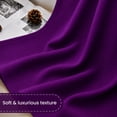 Amay Polyester Tab Top Solid Light Blocking Blackout Window Valance ...