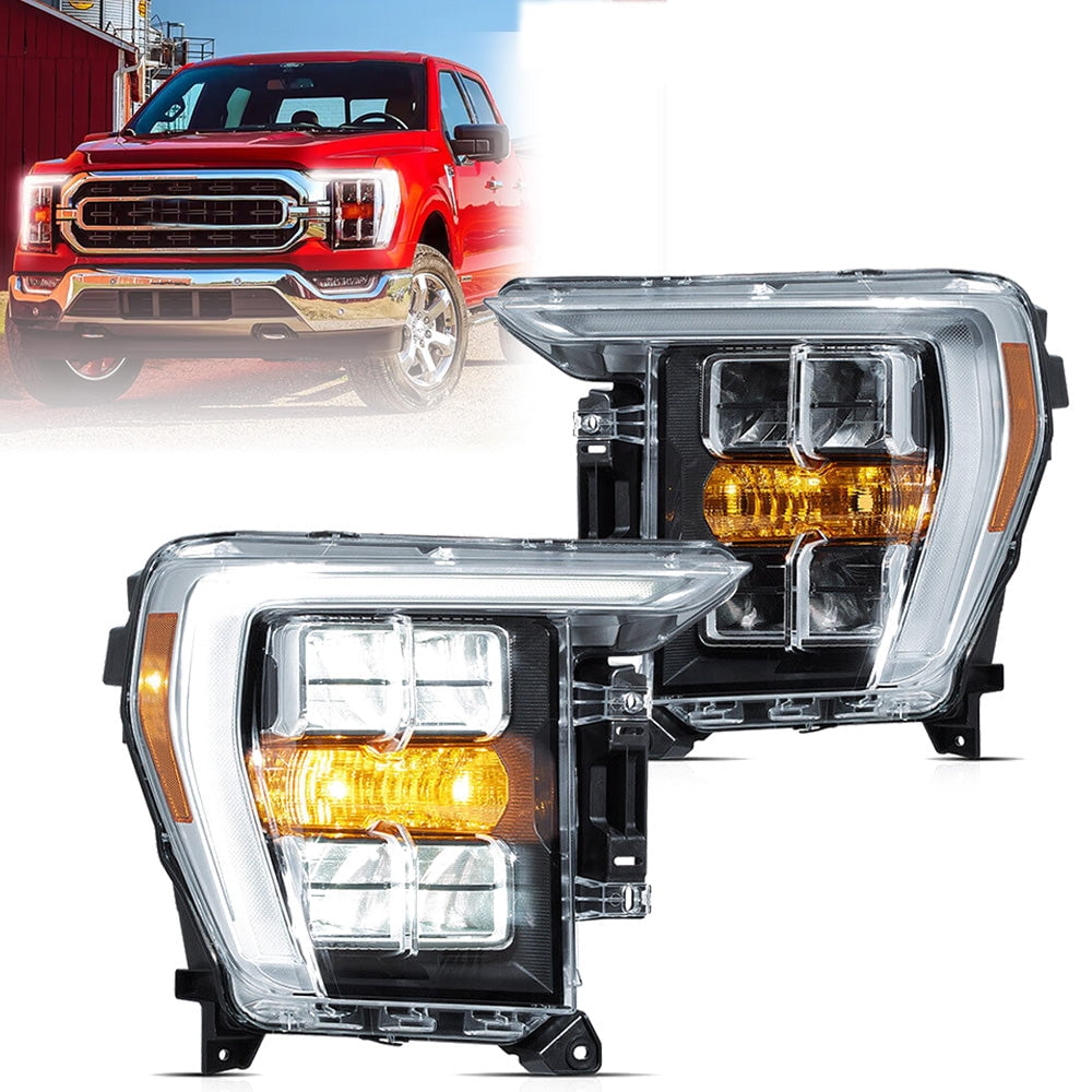 VLAND LED Dual Beam Headlights for Ford F150 2021-2023 XL XLT SSV ...