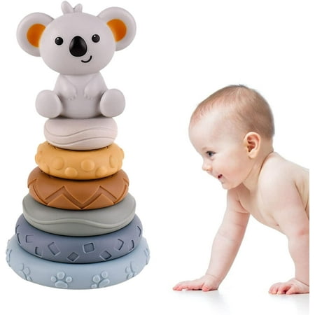 Stacking Toys for Toddlers 1-3 - Soft Stacking Blocks Stacker | Multi ...