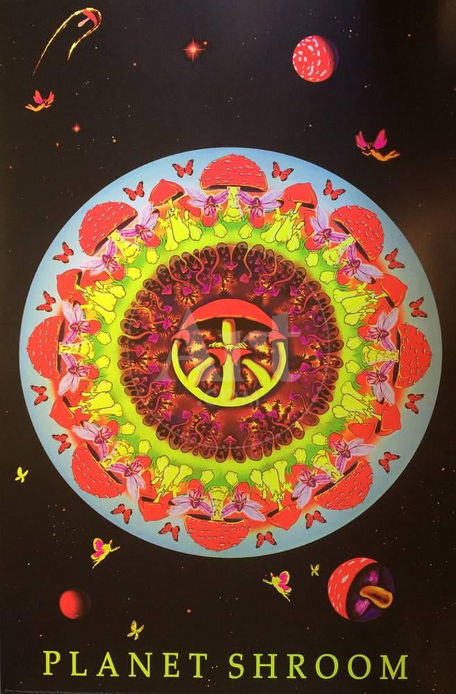 Planet Shroom Blacklight Blacklight Poster 24x36 Sold by Art.Com ...