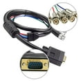 VGA To RGBHV Cord with 5 BNC Connection Coaxial Cable Male To Male Line ...