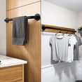 3FT Black Wall Mount Hand Rails for Indoor Stairs, 36 Inch Interior ...