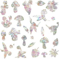 16Pcs Cat Rainbow Window Clings Glass Decals Non-Adhesive Prism Vinyl ...