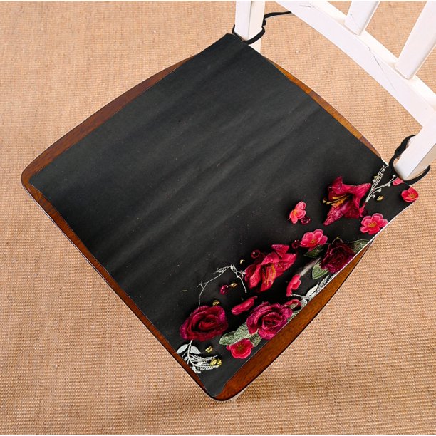 HATIART Pink Glitter Flower Chair Pad Seat Cushion Chair Cushion Floor ...