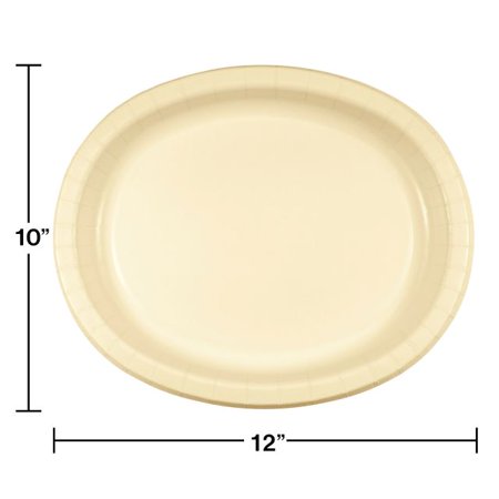 Creative Converting Touch of Color Paper Platters, Oval, 10" x 12 ...
