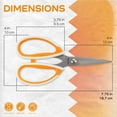 JubileeYarn Workhorse Bertha All Purpose Heavy Duty Scissors - Orange ...