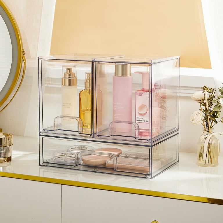 Set Of 5 Vanity Drawers Vtopmart Clear Plastic - Set Of 5, Organizer ...
