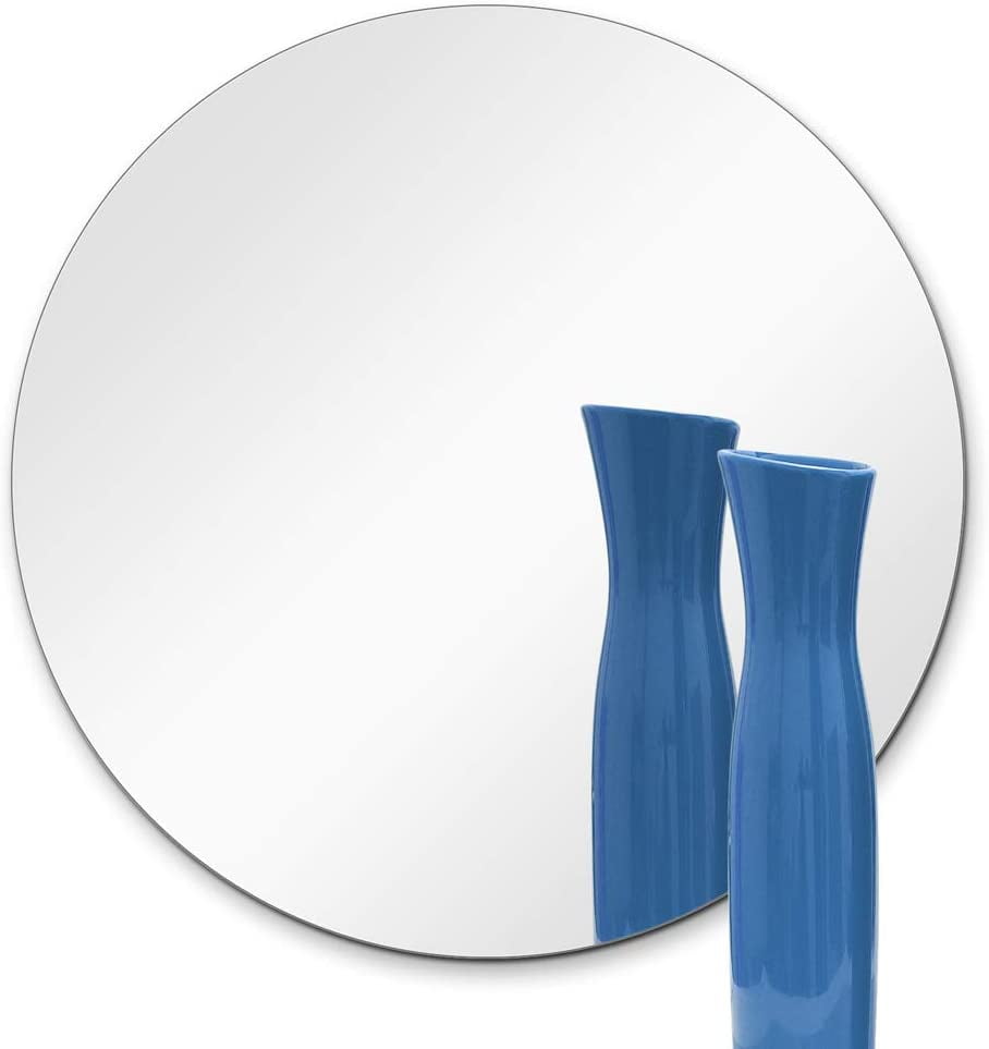 Dulles Glass Round Glass Mirror - 12" Diameter - Versatile and Stylish ...
