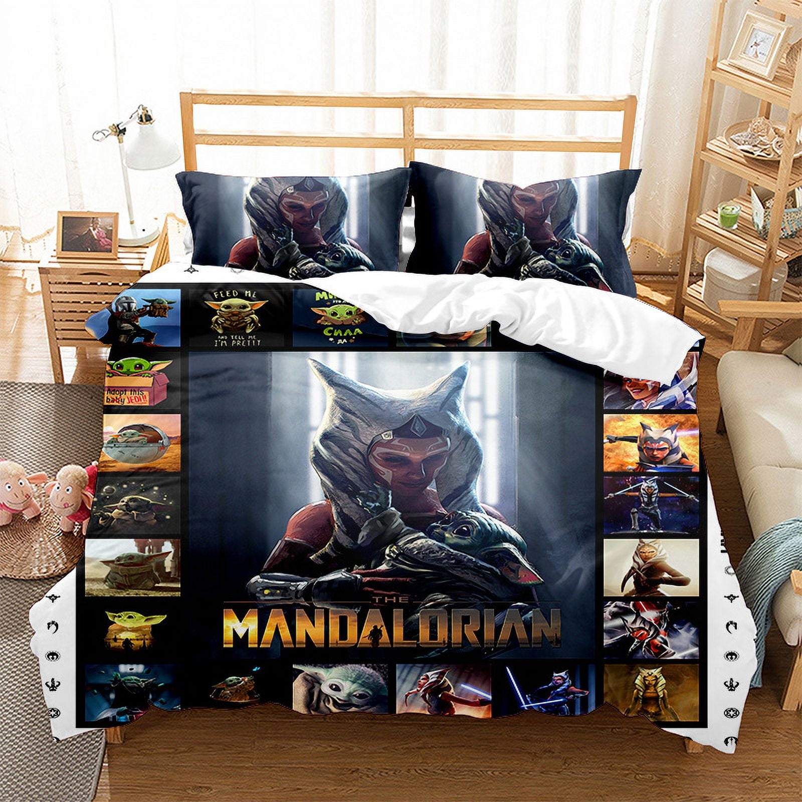 Click here for Yingd Star-Wars Yo-Da 3 Pcs Comforter Set With 2 P... prices