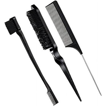 Black Plastic Handle Hair Color Tint Dye Perm Brush Comb - Walmart.com