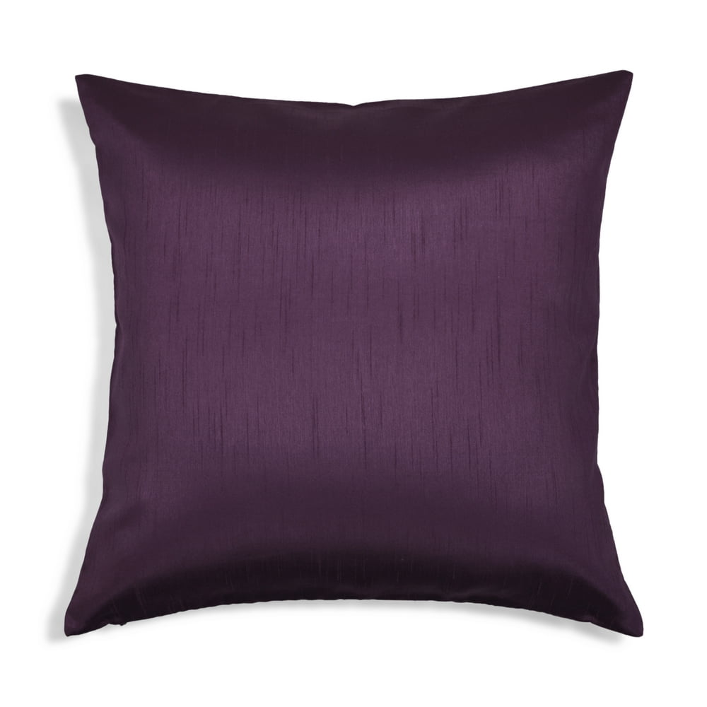 Aiking Home Solid Faux Silk Euro Sham / Pillow Cover 26 by 26 ...