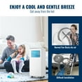 WANAI 8000 BTU Portable Air Conditioner with Dehumidifier & Fan, Cools ...