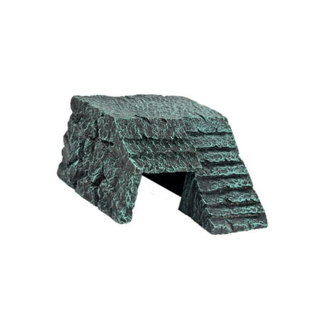 Reptile,,Turtle,Hide Cave,Aquarium Basking Platform Trapezoid - Walmart.ca