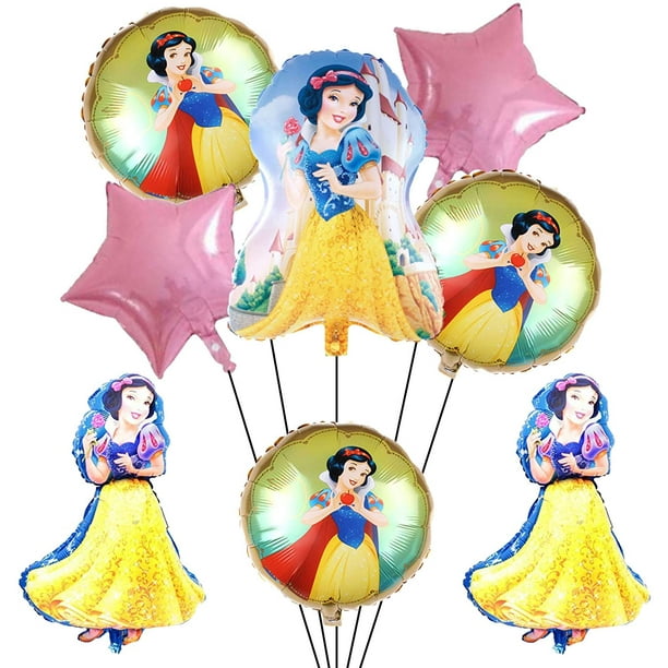 9PCS Snow White Balloons for Kids Birthday Baby Shower Princess Party ...