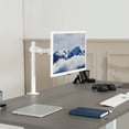 VIVO White Single Adjustable VESA LCD Monitor Desk Mount Stand ...