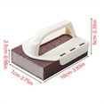 Cadancy Kitchen Scrubber Handle Sponge Holder with Emery Scouring Pads ...