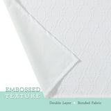 Diamond Pattern Shower Curtains Fabric 72x72 All White Solid Bathroom ...