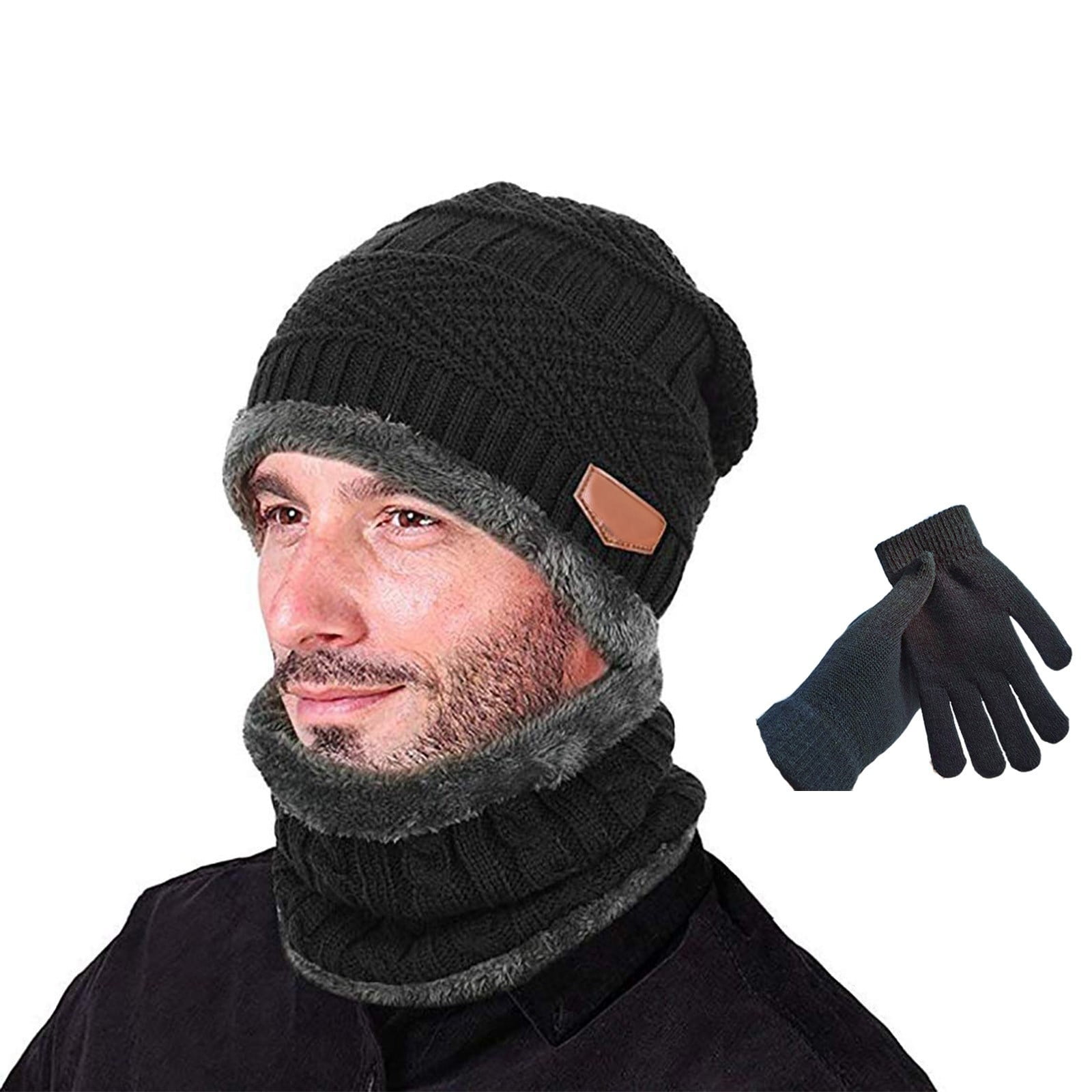 Click here for Endives Hat Scarf Gloves Set Winter Knitted Hat Ne... prices