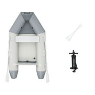 Intex Excursion 4 Inflatable Raft Set w/ 2 Transom Mount 8 Speed ...