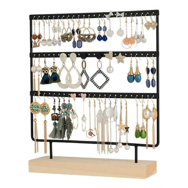dodocool Earring Organizer Holder 3-Layer 72 Holes Earring Holder ...