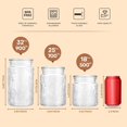 32oz Vintage Glass Jar with Airtight Lid, Glass Kitchen Storage ...