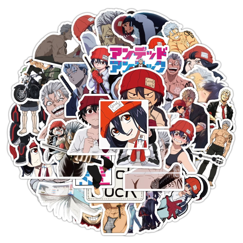Pegatinas Undeads Unlucks Anime, vinilo impermeable, tamaño S, 50 ...