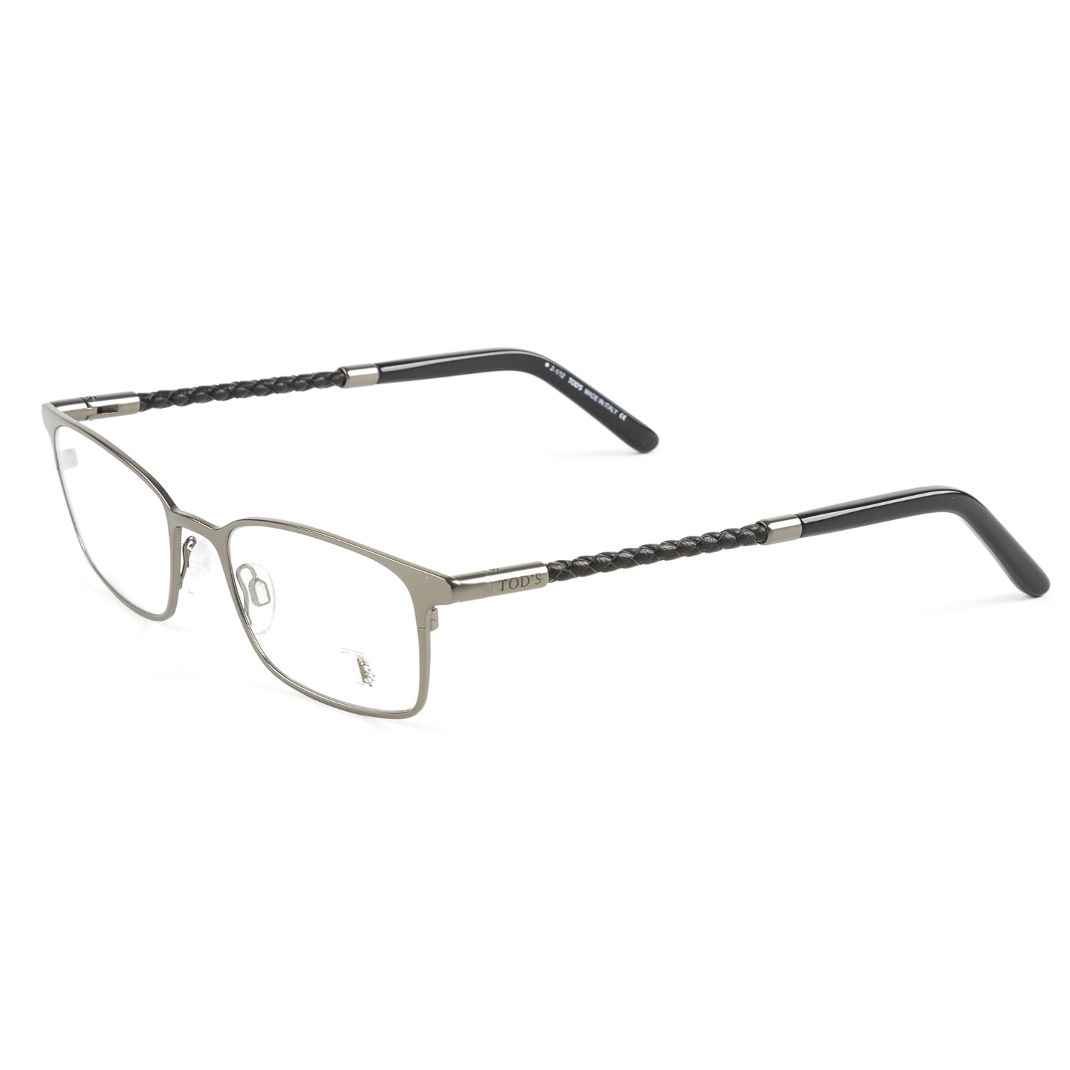 Tod's Rectangular Eyeglass Frames TO5072 50mm Gunmetal/Black - Walmart.com