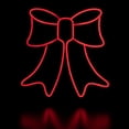 Northlight LED Bow Neon Lighted Christmas Wall or Window Decoration ...