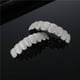 Saintda Teeth Grillz Prong With Bling AAA CubicStones Silver Color ...