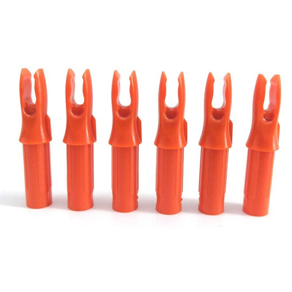 50pcs Arrow Nocks Insert Tips ID6.2mm Arrow Shaft Tails Plastic Archery ...