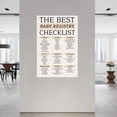 The Best Baby Registry Checklist Poster Newborn Must-Haves Wall Art ...