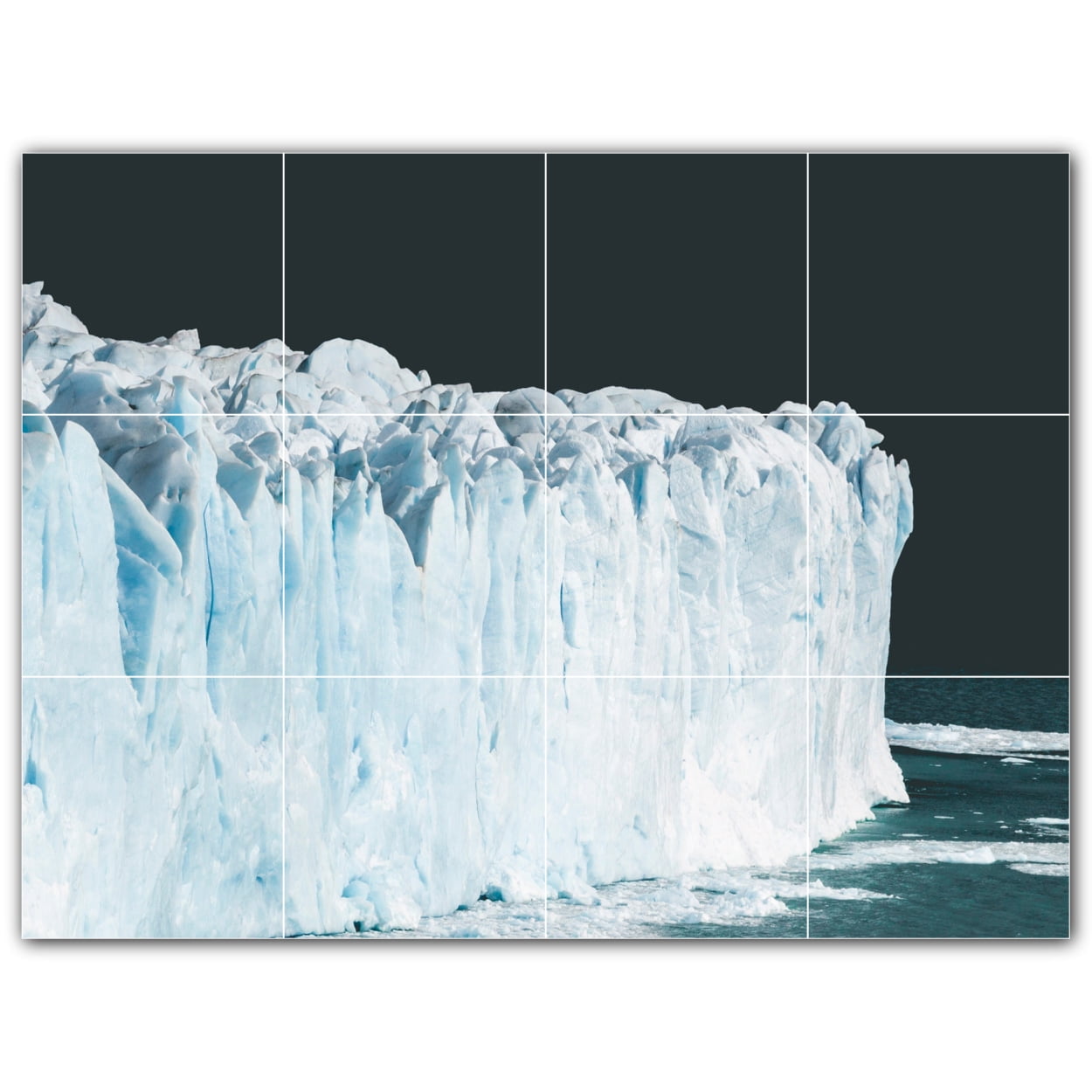 Picture-Tiles.com: Glacier Ceramic Tile Wall Mural WAL500727-43L. 32"W ...
