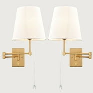 Moose 2-Light Modern Brushed Titanium Gold Wall Sconce with Clear Glass ...