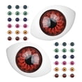 100pcs Miniature Craft Eyeballs: Resin Oval Eyes For Plush Toys Dolls ...