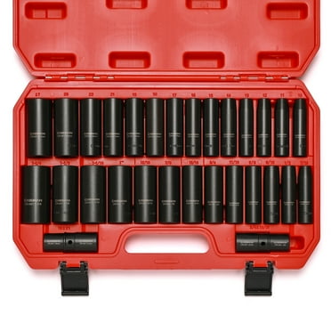 CASOMAN 1/2" Drive Master Socket Set, 36 Pc SAE/Metric, w/ Extension ...