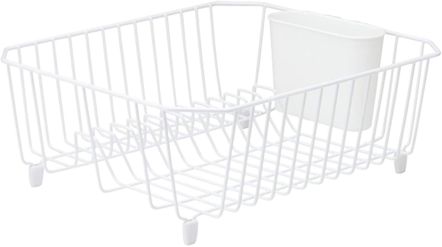 Rubbermaid Antimicrobial Dish Drainer, Small, White 1858900 - Walmart.com